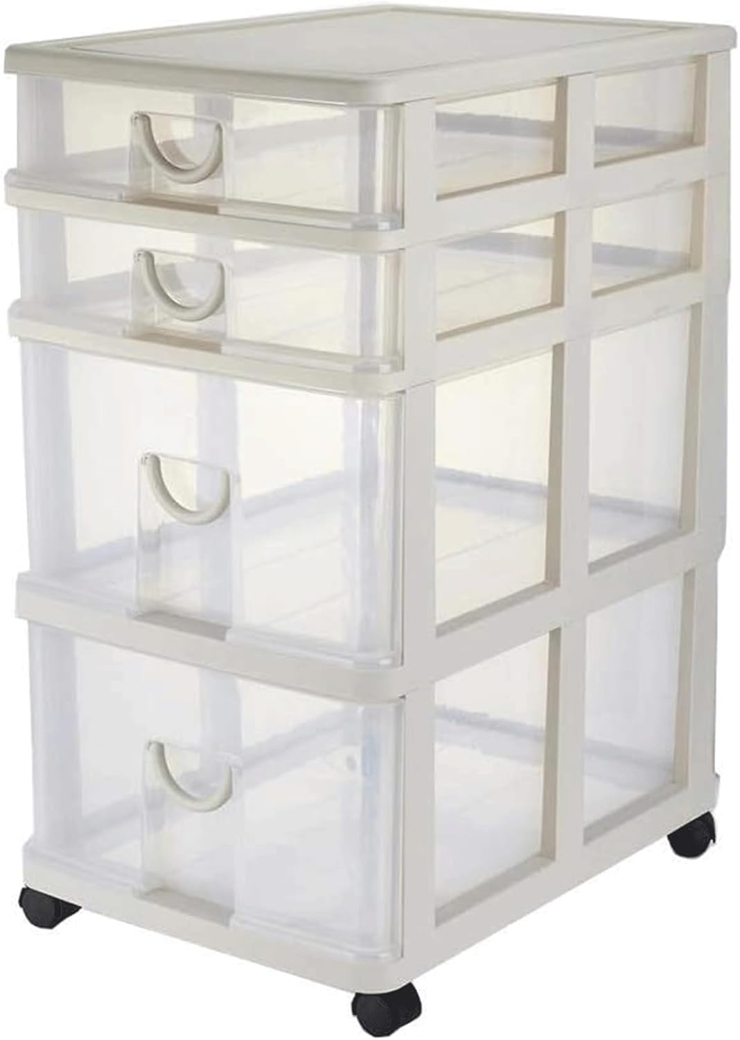 Amazon.com: HSHTTKL New Dustproof Storage Box Plastic 5 Drawer Medium ...