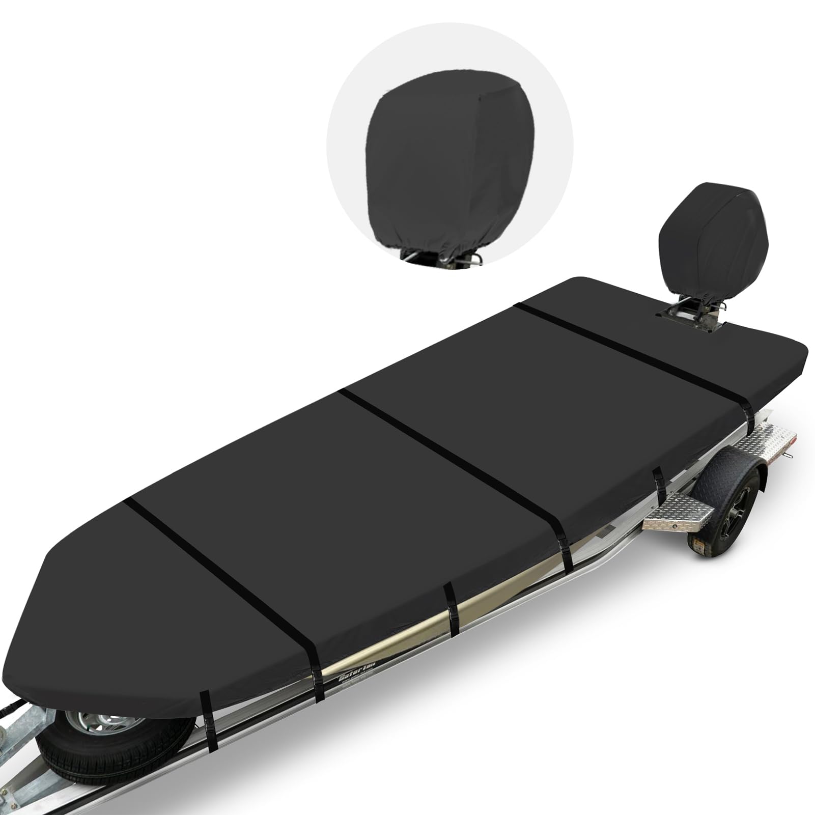 Amazon.com: YimSting 1200D Jon Boat Cover Waterproof Boat Cover for Jon ...