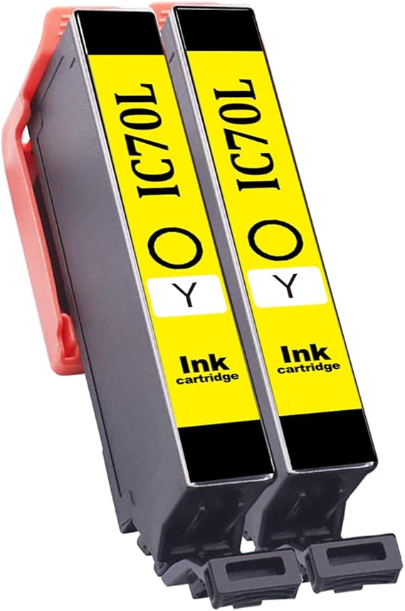 Amazon.co.jp: Epson用 エプソン ICY70L 2本 イエロー インクカートリッジ さくらんぼ インク 対応機種：EP-306 EP-706A EP-805A EP ...