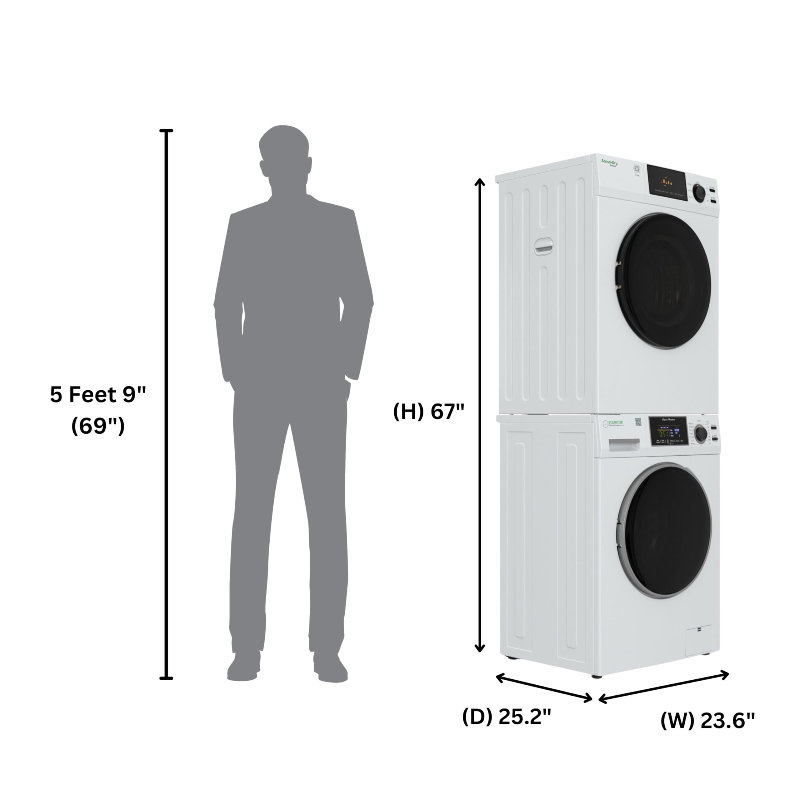 Standard Dimensions Of Stackable Washer And Dryer