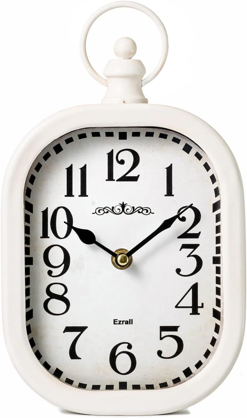 Amazon.com: Ezrall Small 11 Inch Silent Non-Ticking Battery Operated ...