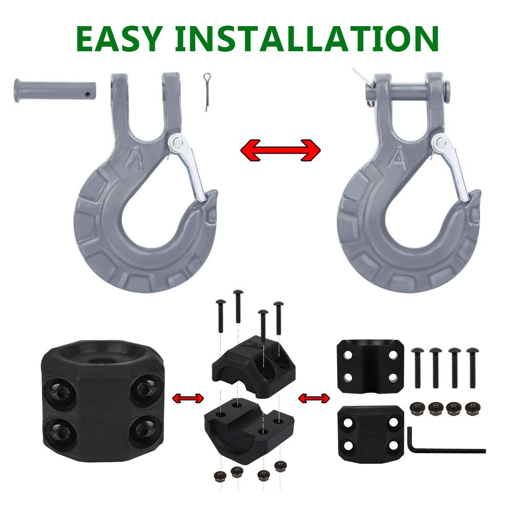 Snapklik.com : AMBULL Heavy Duty Forged Steel 3/8 Grade 70 Safety Latch ...