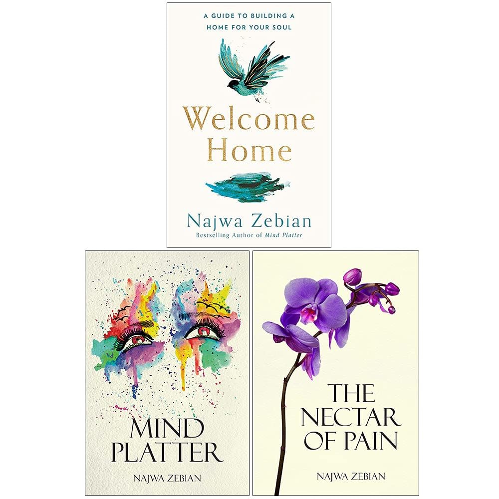Najwa Zebian 3 Books Collection Set (Welcome Home, Mind Platter, The ...