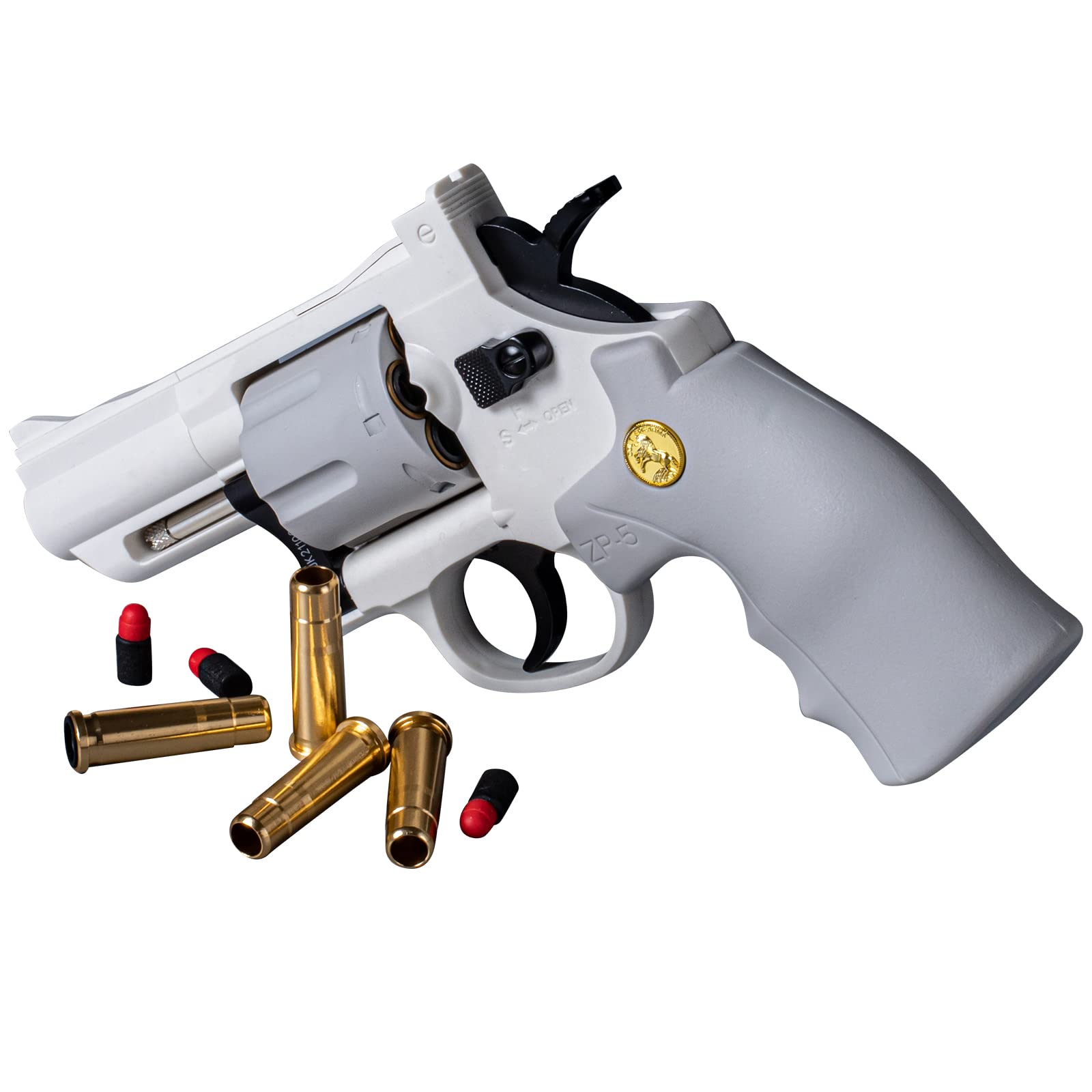 Buy Revolver toy, Can Fire Soft Foam Refill Bullets,Water Gel Beads ...