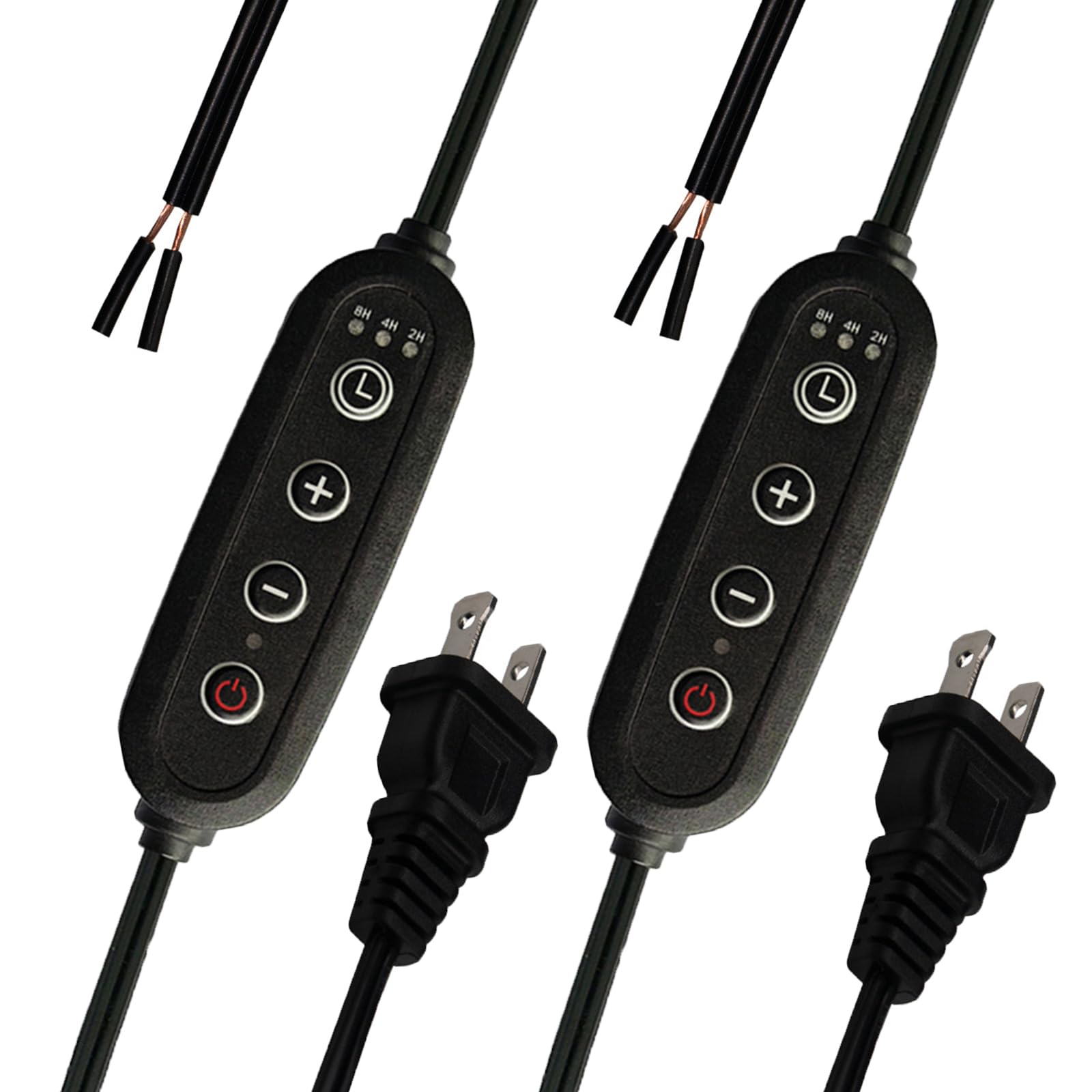 Amazon.com: 2Pack Plug-in Dimmer 110-120V Timer Switch Wire for Grow ...