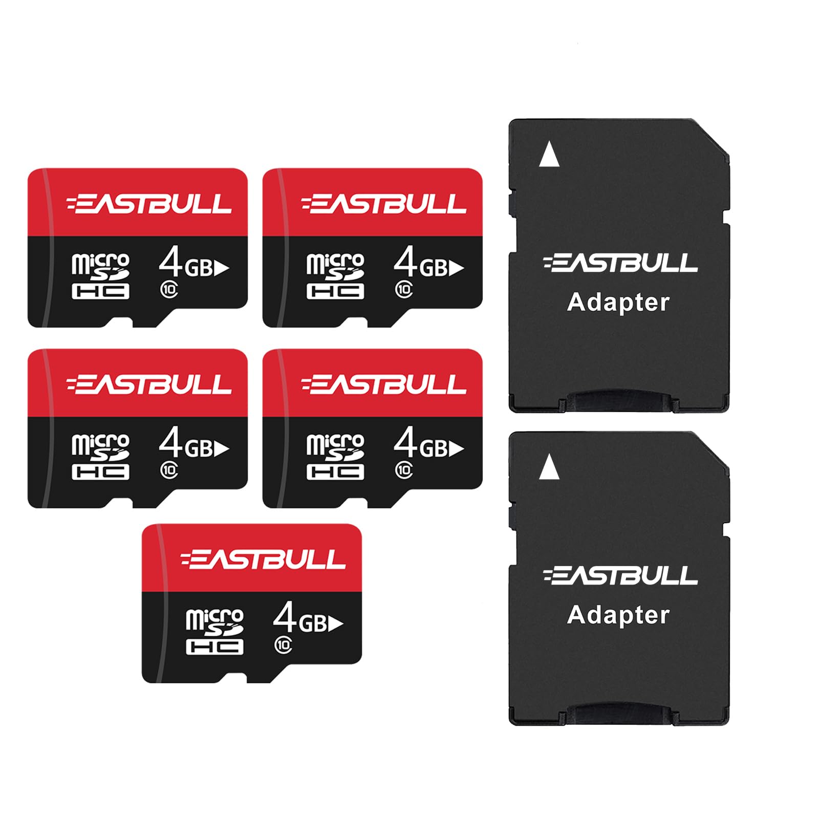 Amazon.com: EASTBULL 4GB 5-Pack of Micro SD Cards, 4GB SD Cards Pack ...