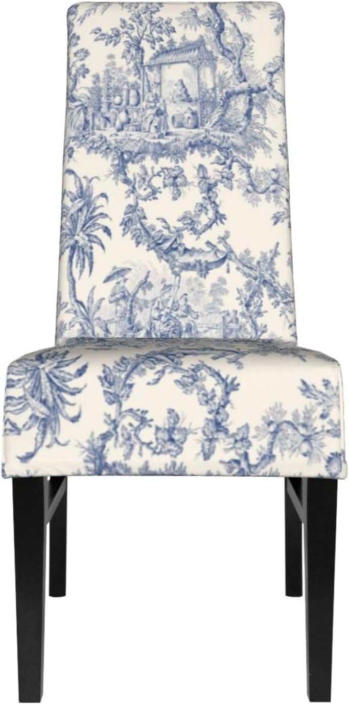 Amazon.com: GeRRit Blue French Country Toile Pattern Dining Chair ...