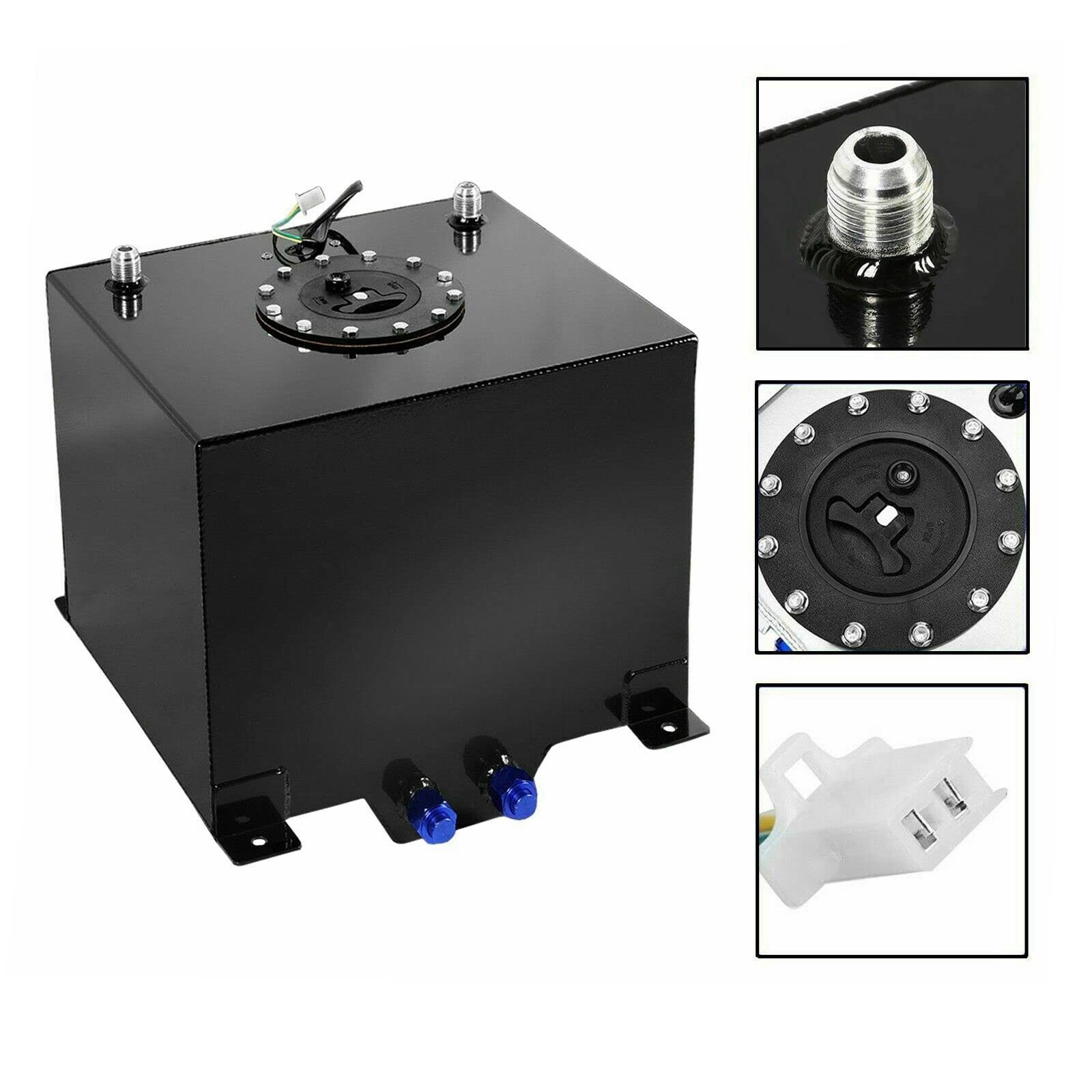 smileracing Universal Fuel Cell Gas Tank Aluminum Polished Race Street ...