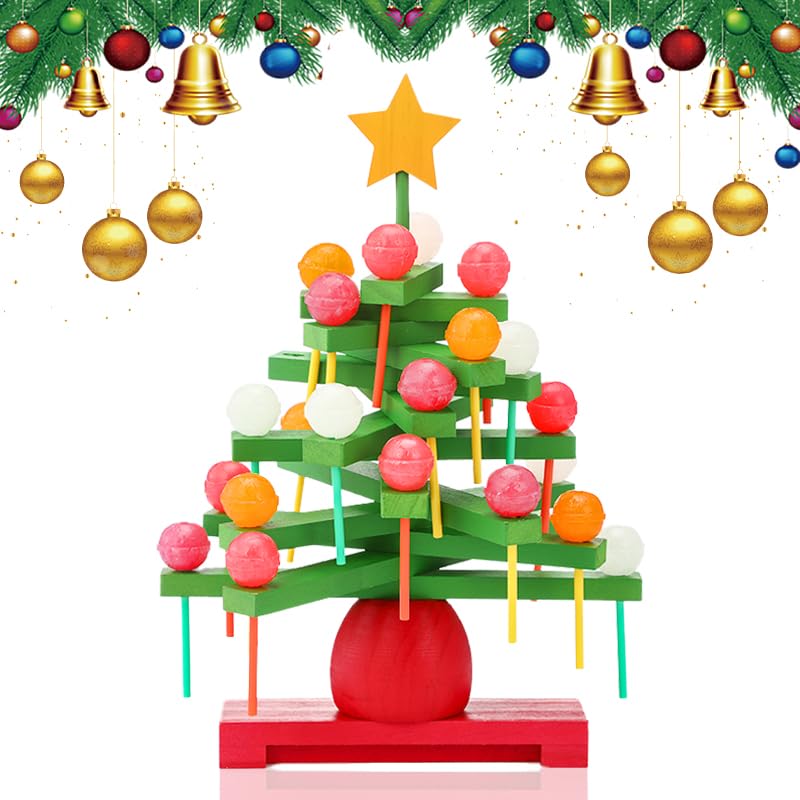 Amazon.com: CPEGHDVM Christmas Tree Lollipop Stand 28 holes Wood ...