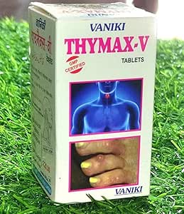 Laxmi Ayurvedic Vaniki THYMAX -V TABLET (20 Tabs each pack of 2 ...