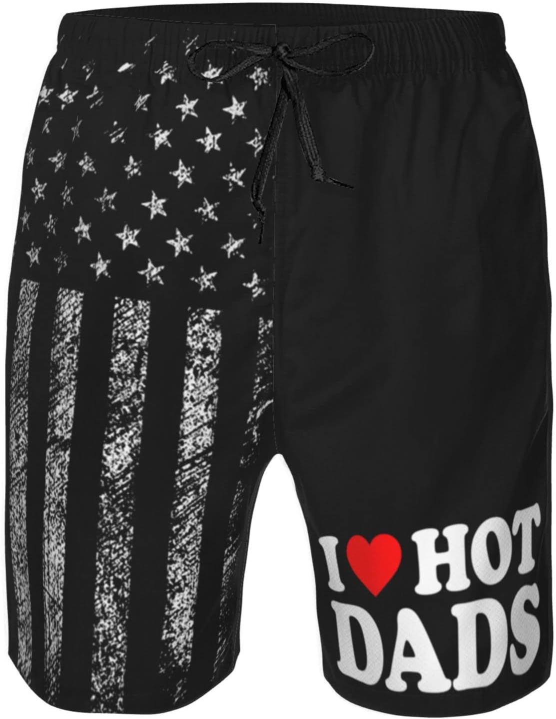 I Love Hot Dads I Heart Hot Dads Mens Running Shorts Workout Running ...