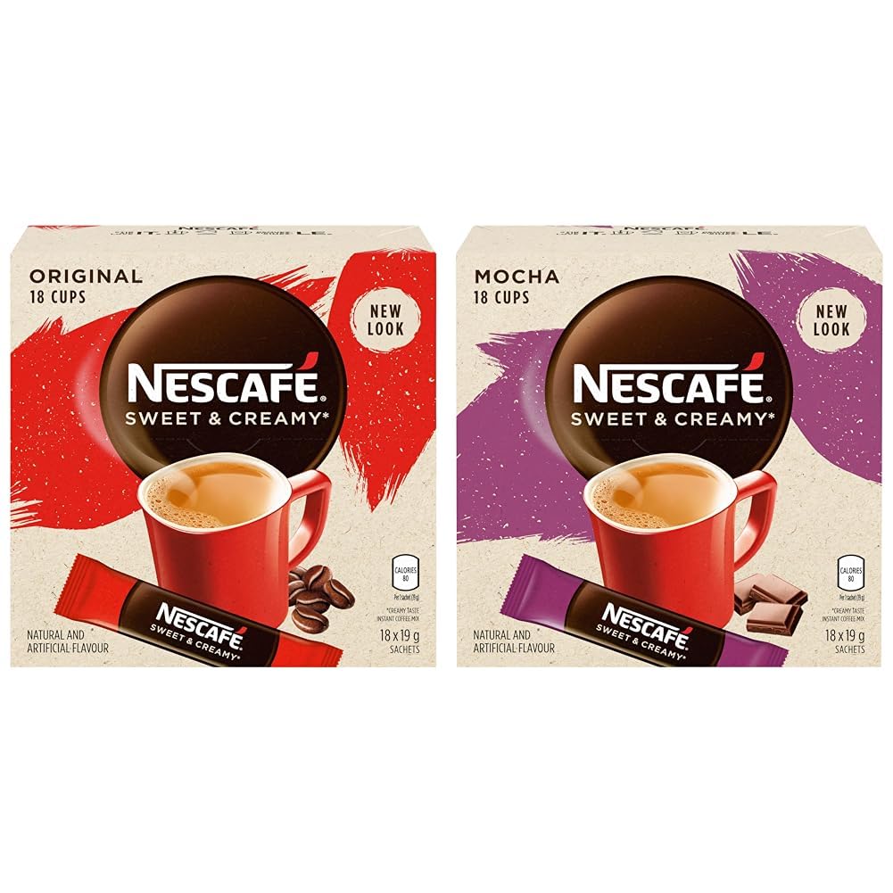 NESCAFÉ Sweet and Creamy Original Instant Coffee Mix & Sweet and Creamy ...