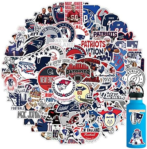 Amazon.com: 30 PCS American Football Rugby Stickers for Water Bottle ...