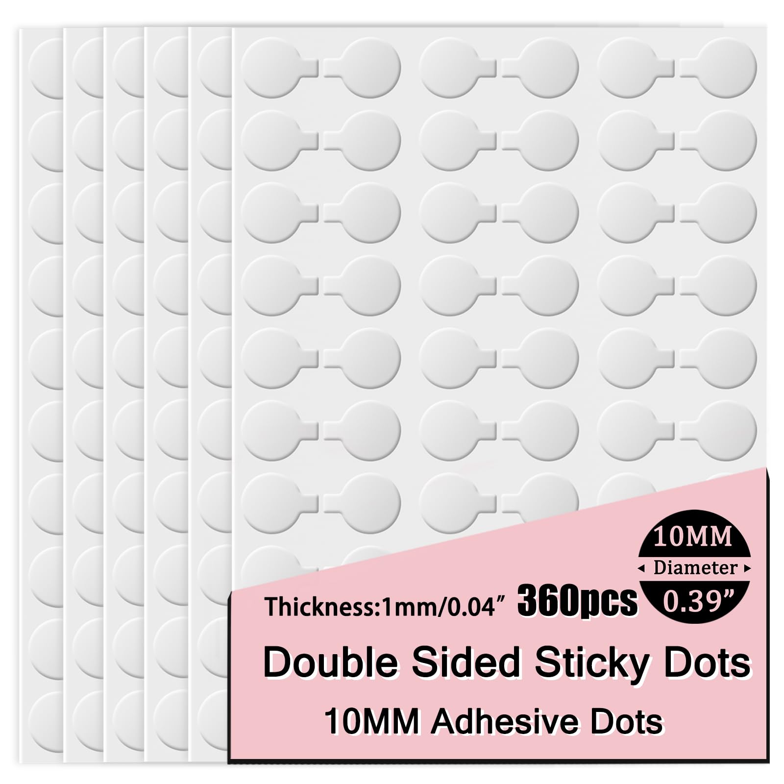 Amazon.com: 10MM Double Sided Sticky Dots - 360 Pcs Double Sided ...