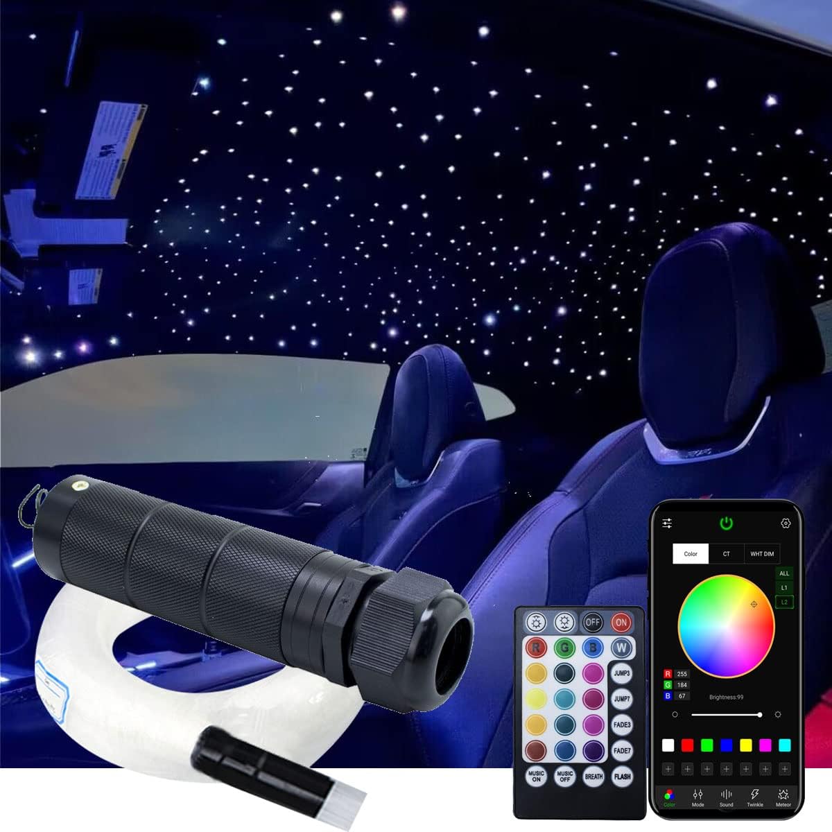 AMKI Starlight Headliner Fiber Optic Light Kit, Star Ceiling Kit for ...