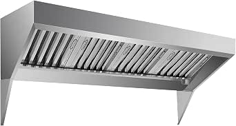 Amazon.com: 9FT Commercial Kitchen Exhaust Hood, 201 Stainless Steel ...