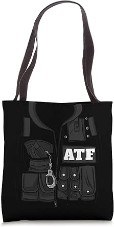 Amazon.com: ATF Federal Agent Halloween Costume ATF Tote Bag : Clothing ...