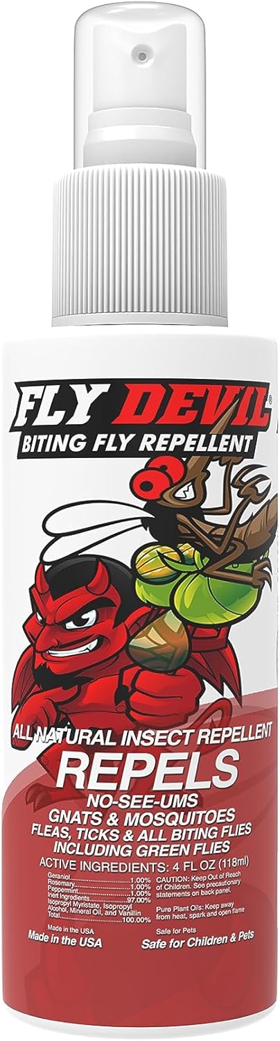 Amazon.com: Fly Devil All Natural Biting Fly Spray Insect Repellent for ...