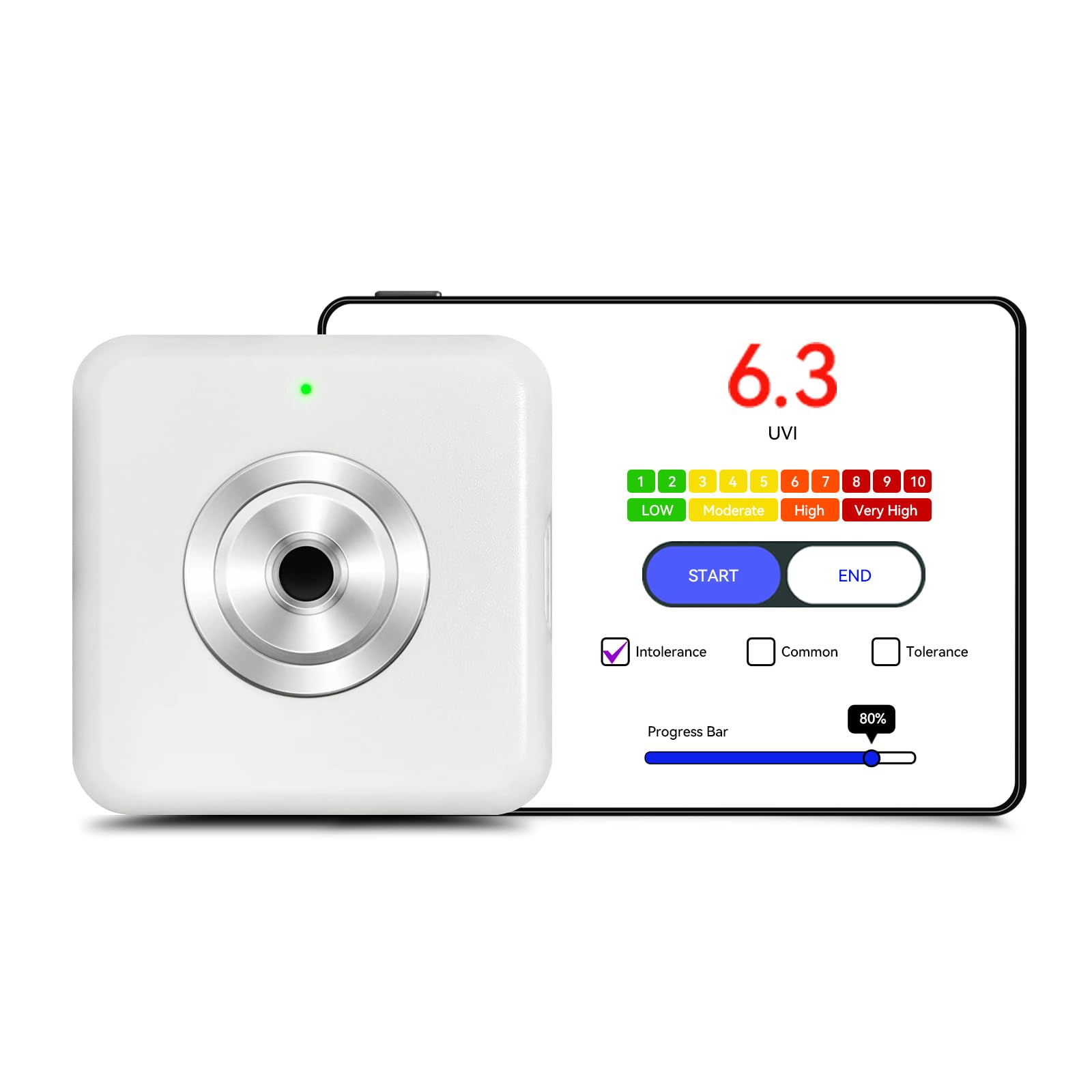 Amazon.com: VBR Sun UVI Index Meter Up to 22 with UV Hurt Alarm,Sunburn ...