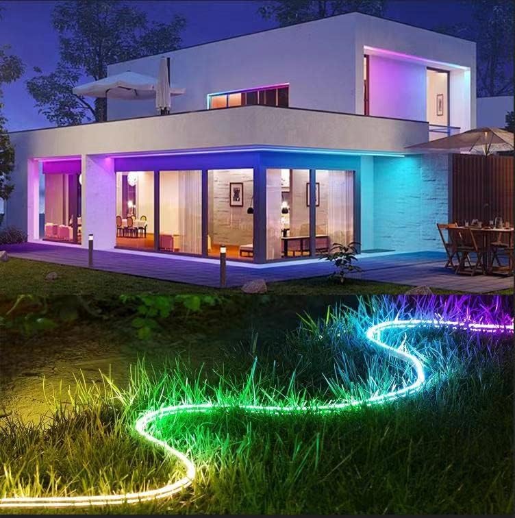 9s Light Commercial-Grade Tuya WiFi Silicone Dream Color Neon 10m RGBIC ...