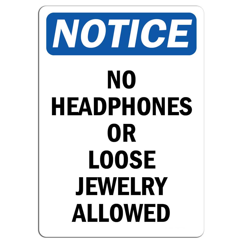 No Headphones Sign