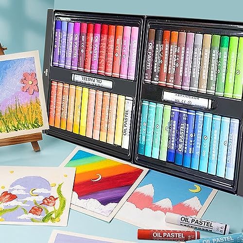 Amazon.com : DLUCKY Soft Oil Pastels Set of 48 Colors(50 -Piece ...