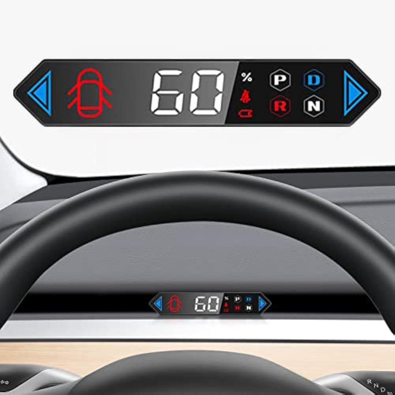 Veesa Tesla Hud Mini Heads Up Display Dashboard Hidden Hud | Desertcart ...