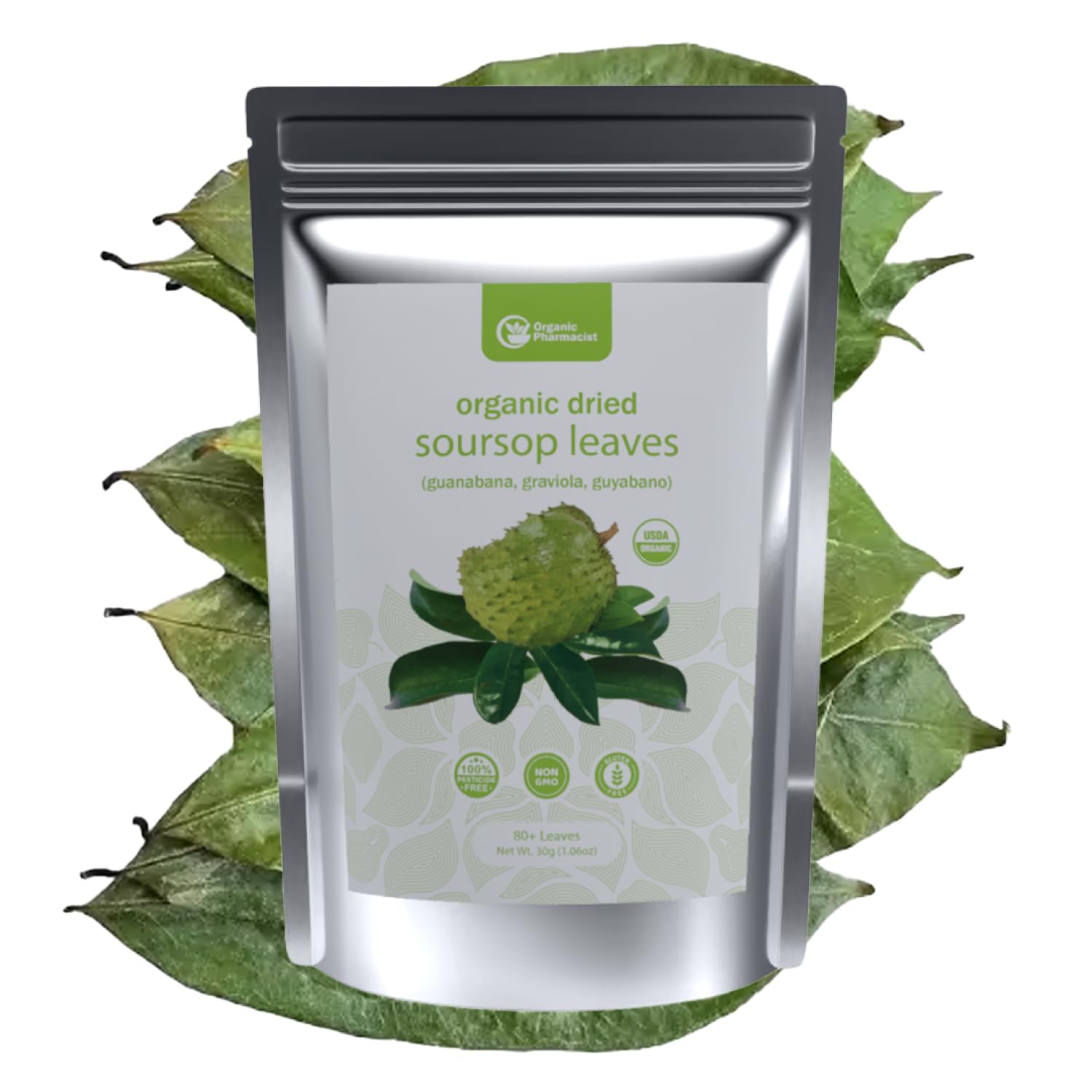 Amazon.com : Organic Dried Soursop Leaves, Graviola Leaf, Guanabana ...