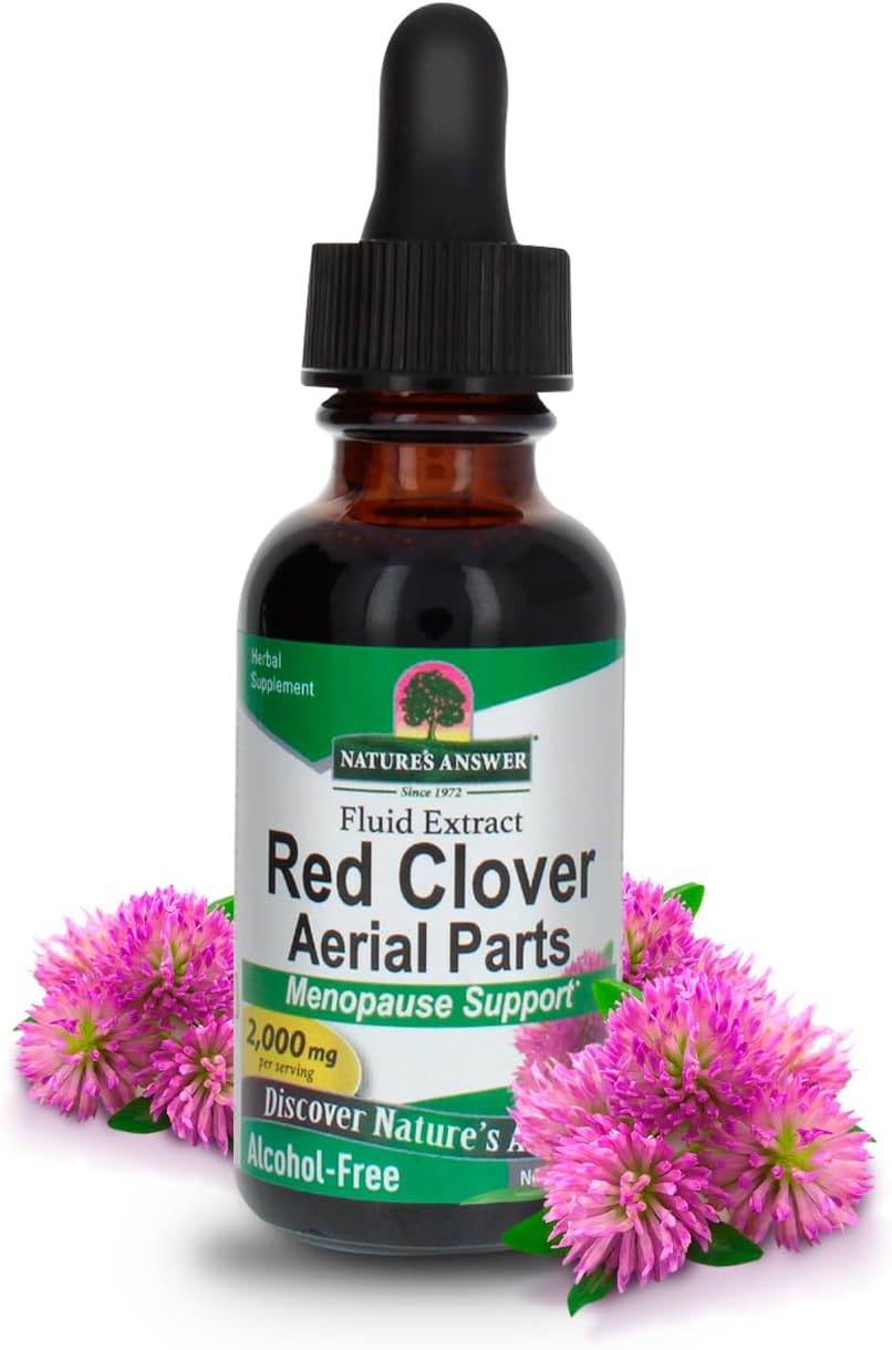 Amazon.com: Nature's Answer Red Clover Extract 1 Ounce - Alcohol Free ...