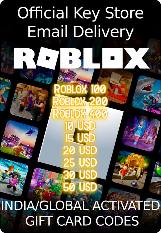 Roblox Gift Card- 200 Robux Only : Amazon.in: Video Games