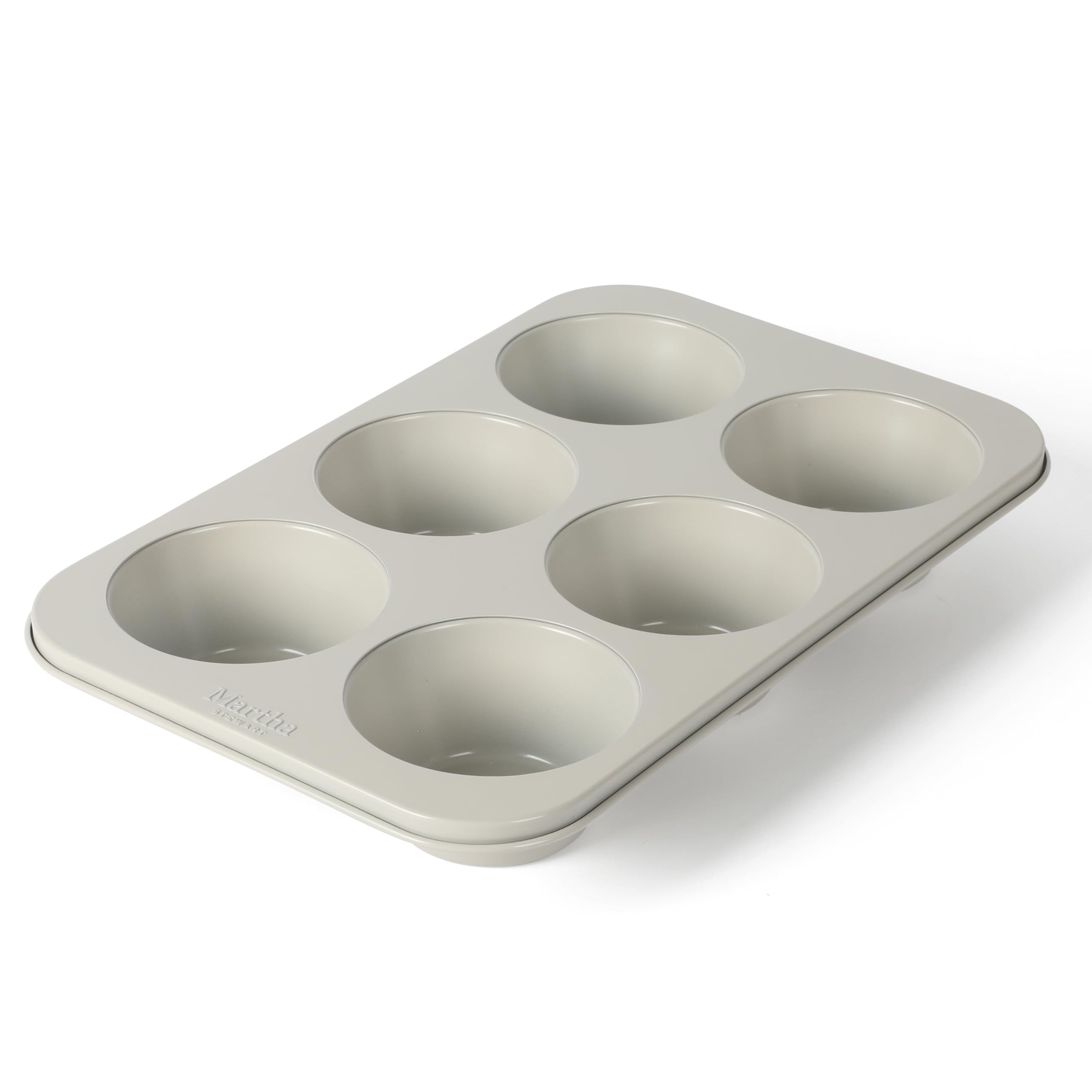 Amazon.com: Martha Stewart Gallen 6 Cup Nonstick Carbon Steel Muffin ...
