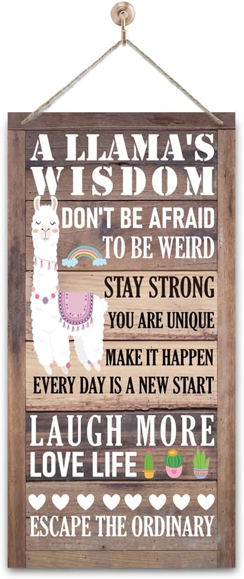 Amazon.com : Llama Knowledge Metal Tin Signs Camel Alpaca Llama Guanaco ...