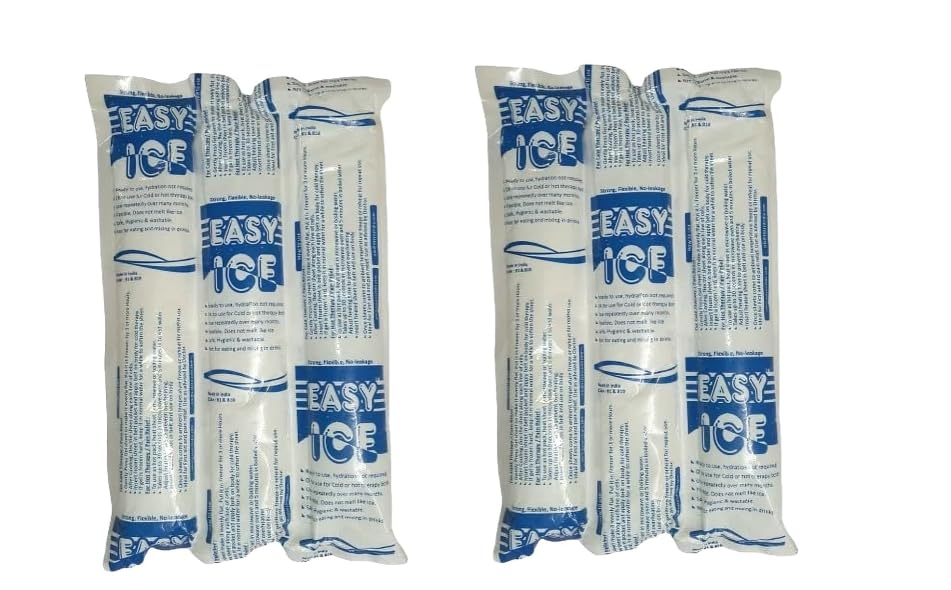 Easy Ice Ready to use packs for Ice box. Pack of two ice packs each 500 ...