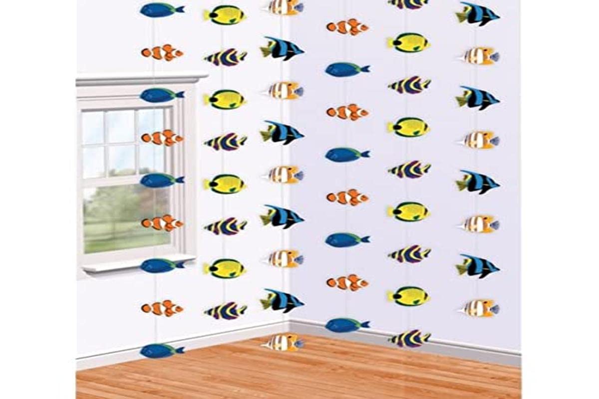 Amazon.com: amscan Fish String Decorations 6 x 2m-6 Pcs : Home & Kitchen