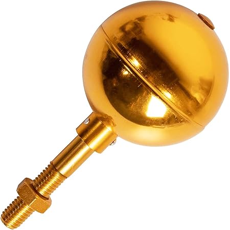 Amazon.com : EKEV 3 Inch Flagpole Topper Ball Top Ornament - Gold Flag ...