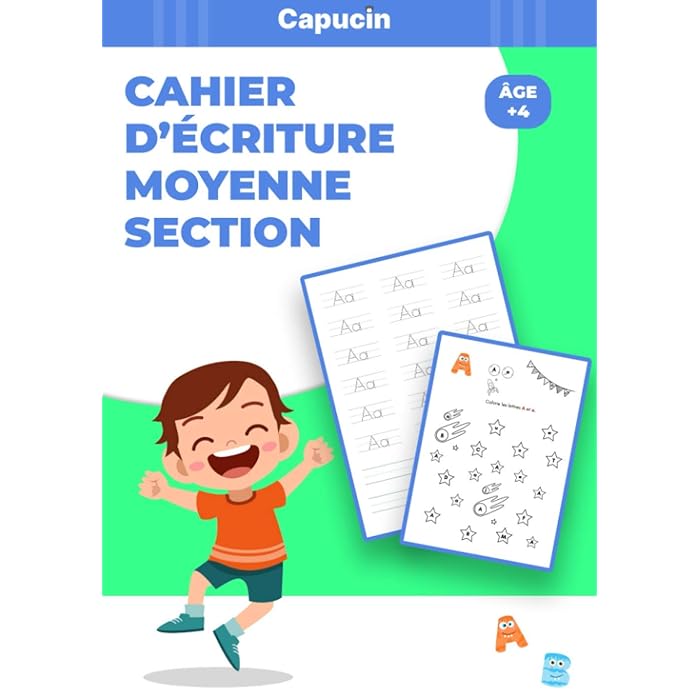 Buy Cahier d'écriture Moyenne Section: Apprendre à reconnaître les ...