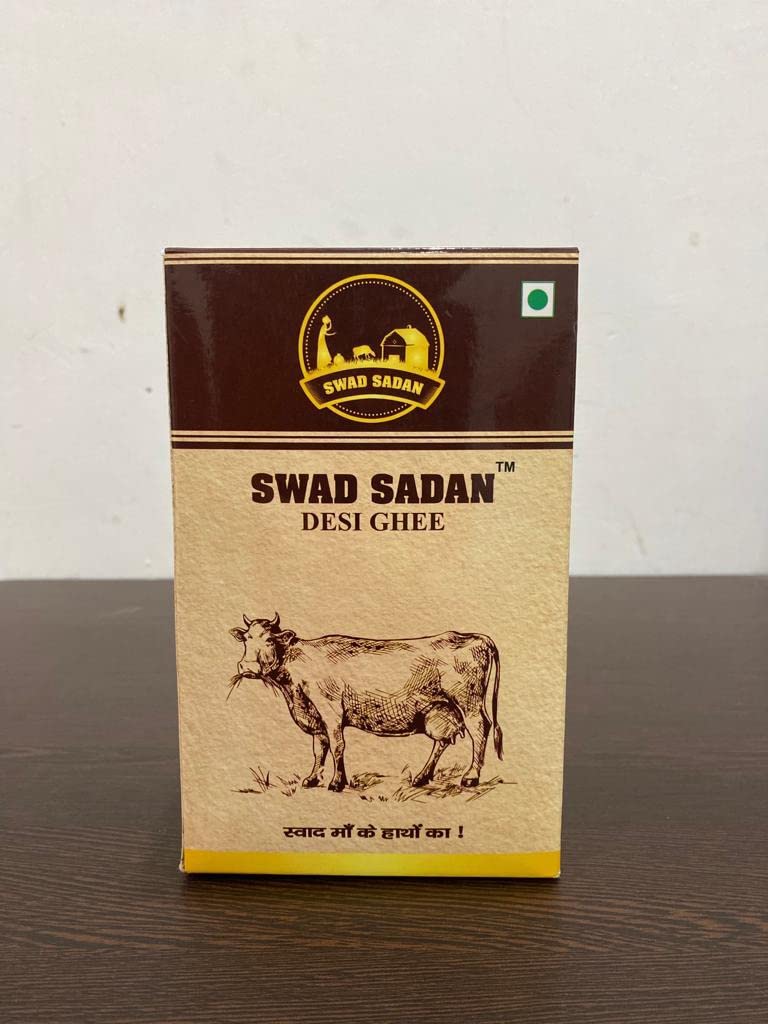 Swad Sadan Pure Danedar Desi Ghee: Bilona Method, 900ml | Authentic ...