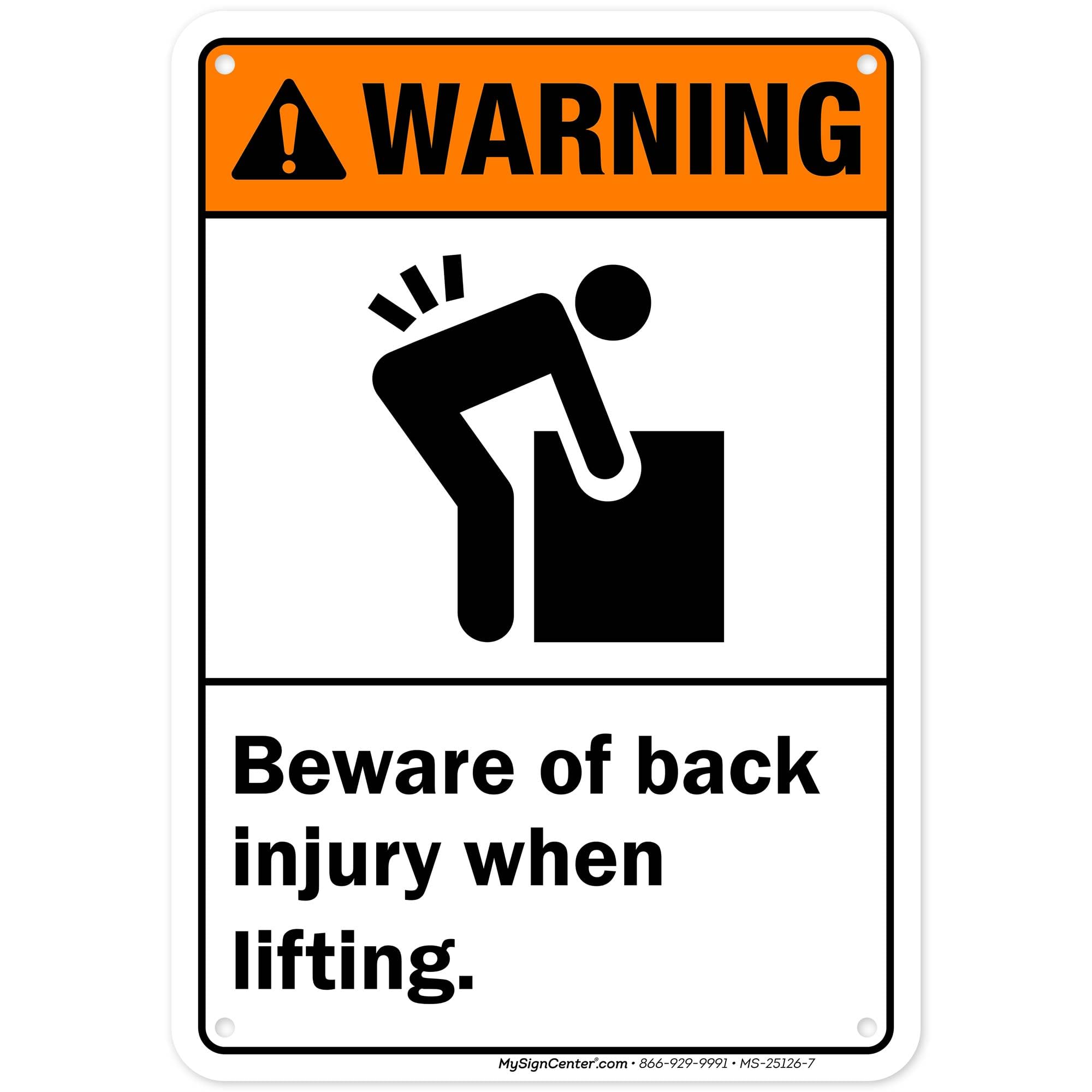 Back Injury Hazard Icon