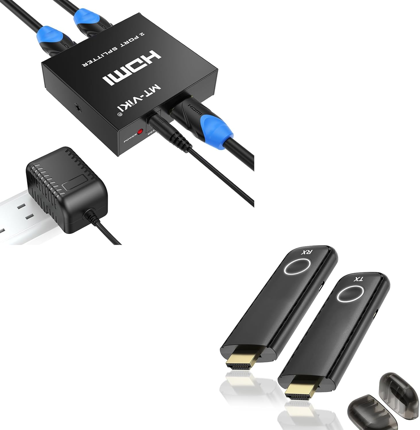 Amazon.com: MT-VIKI HDMI Splitter + Wireless HDMI TX &RX : Electronics