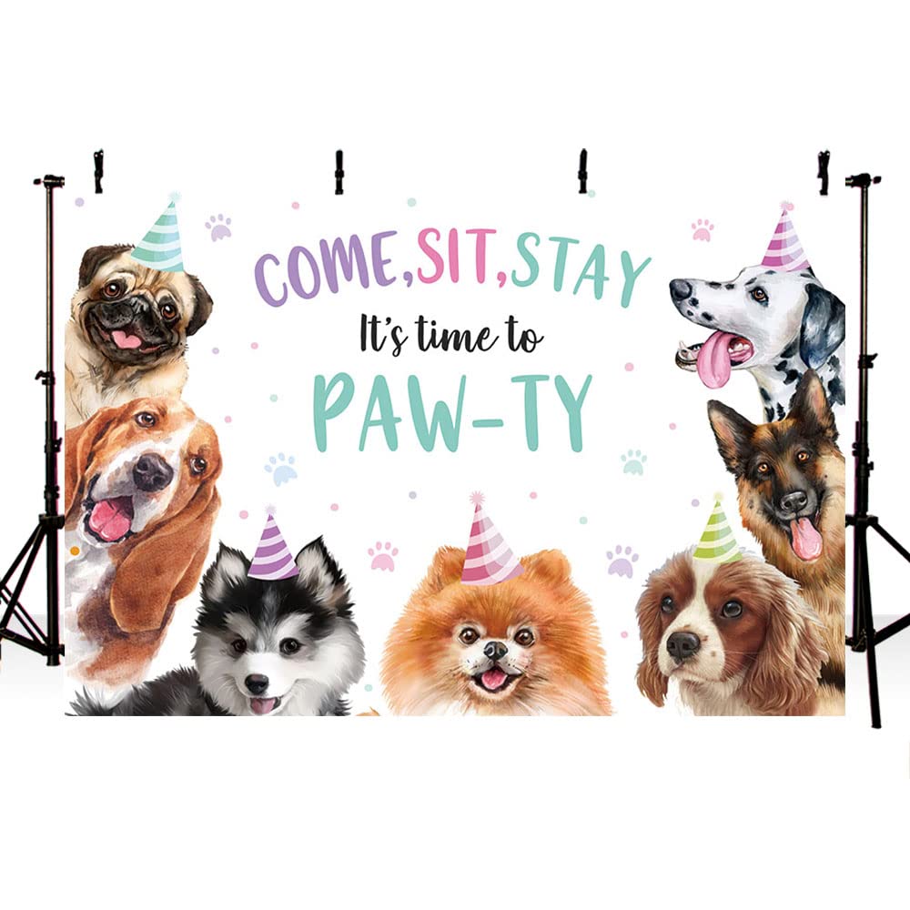 Children Party Decoration Backdrop Cartoon Dog House - 7x5 FT Blue Sky ...