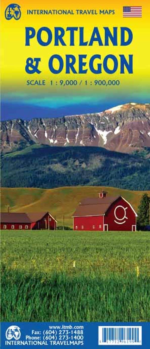 Portland and Oregon Travel Reference Map 1st Ed.: ITMB Publishing Ltd ...