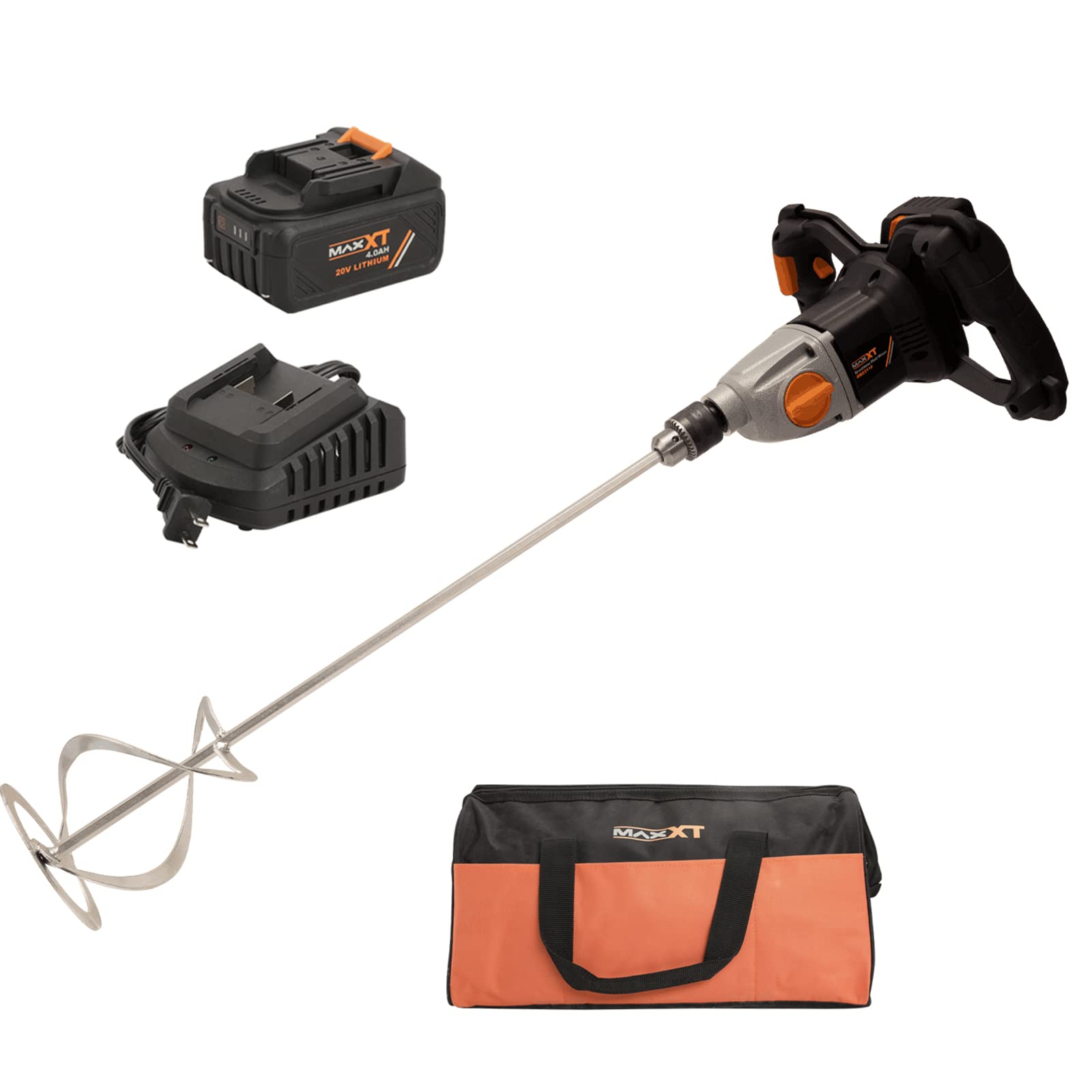 Buy BHTOP Cordless Cement Mixer, Battery Powered Concrete Mortar Mixer ...