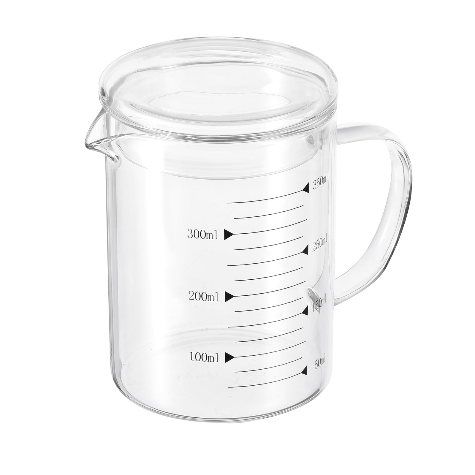 PATIKIL 350ml Glass Measuring Cup, 3.3 Borosilicate Glass Graduated ...