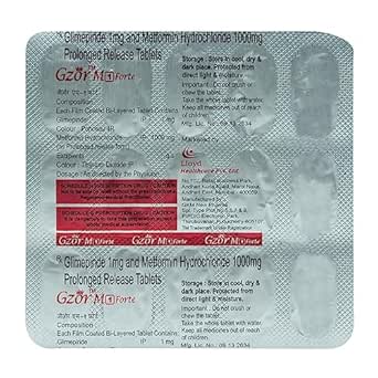 Gzor M 1 Forte - Strip of 15 Tablets : Amazon.in: Health & Personal Care