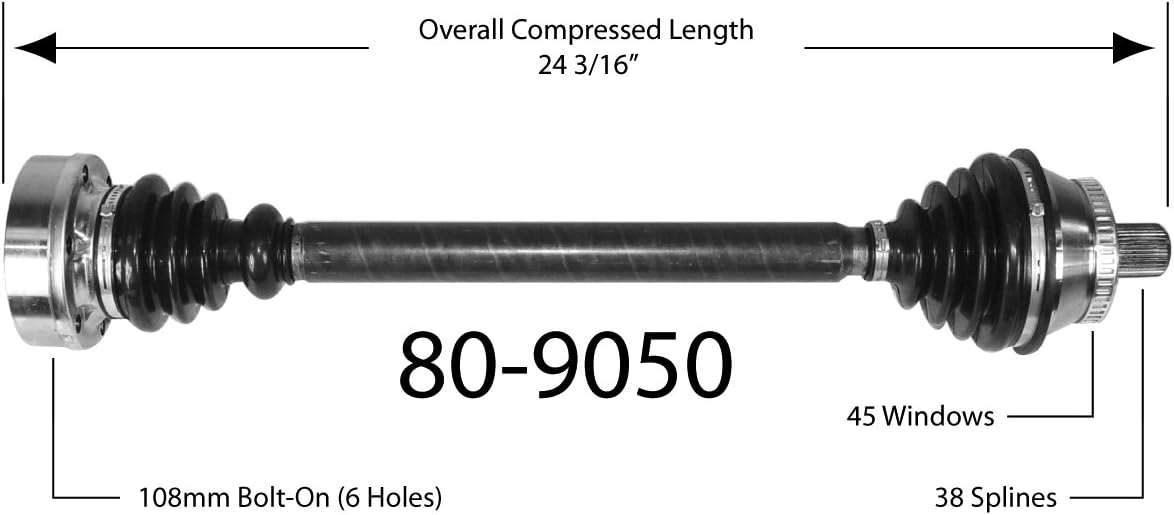 Amazon.com: Empi 80-9050 CV Joint Half-Shaft Assembly : Automotive