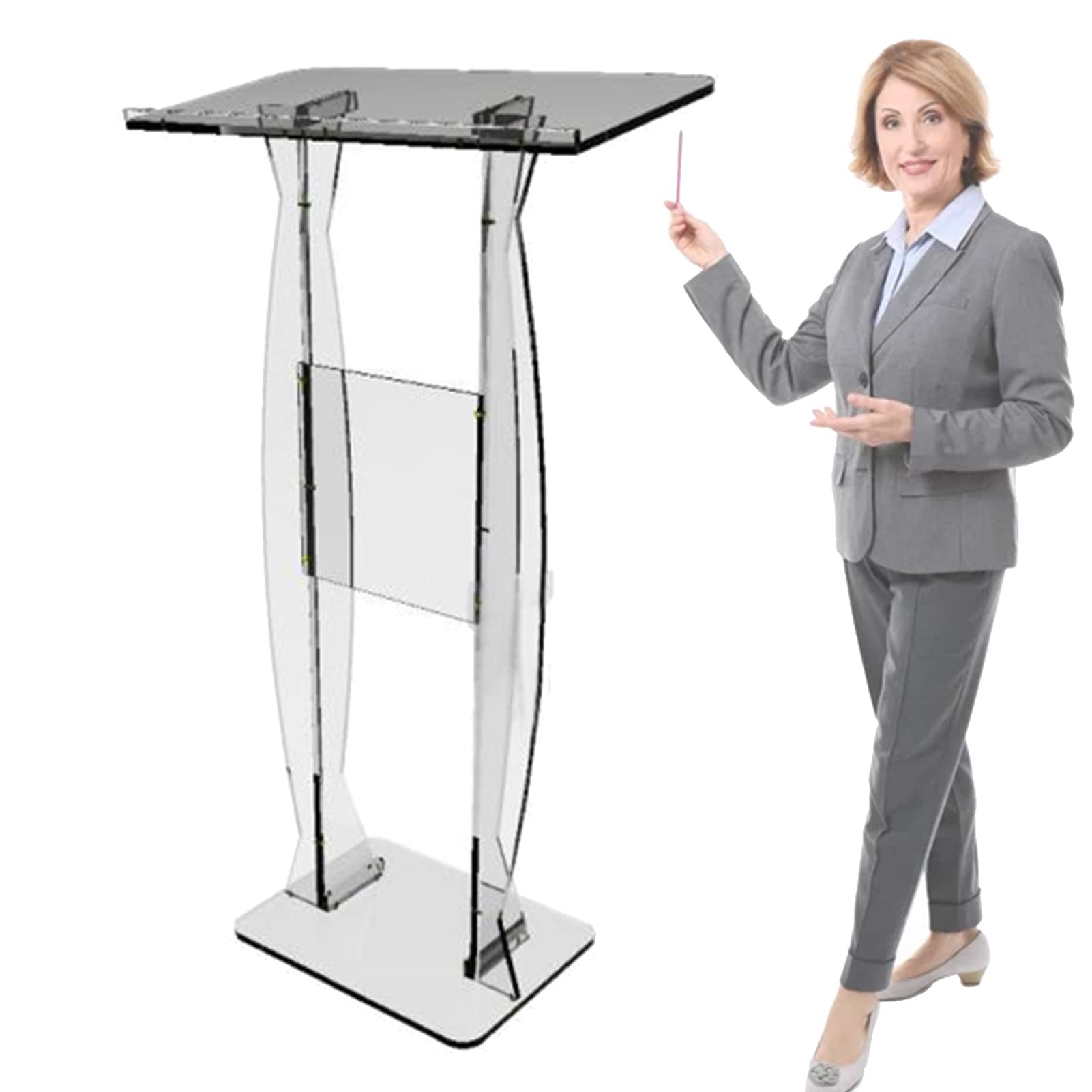 Podium Office Furniture Podium Acrylic Lectern Pulpit Church School ...