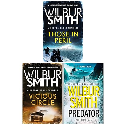 Wilbur Smith Hector Cross Series 3 Books Collection Set (Those in Peril ...