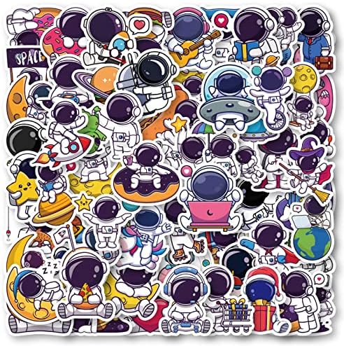 Amazon.com: 60pcs Cute Astronaut Stickers for Kids, Cartoon Spaceman ...
