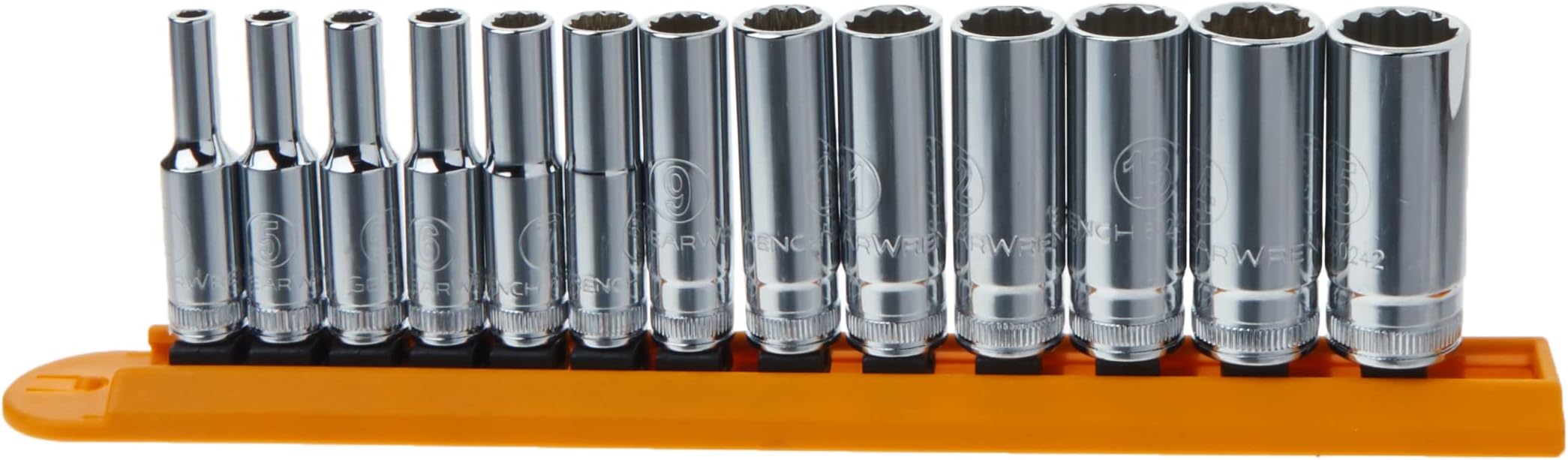 SK Tools 1/4" Drive, 12 Piece, 6 Point, Deep, Metric Chrome Socket Set ...