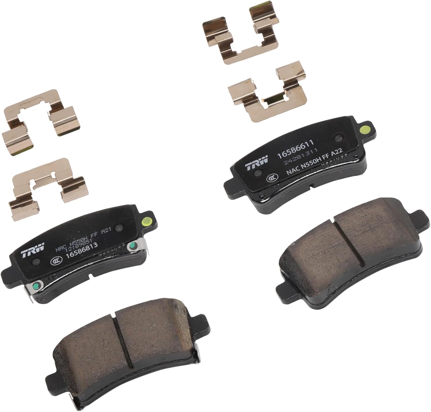 Amazon.com: GM Parts 85143526 Rear Disc Brake Pad Kit with Springs ...